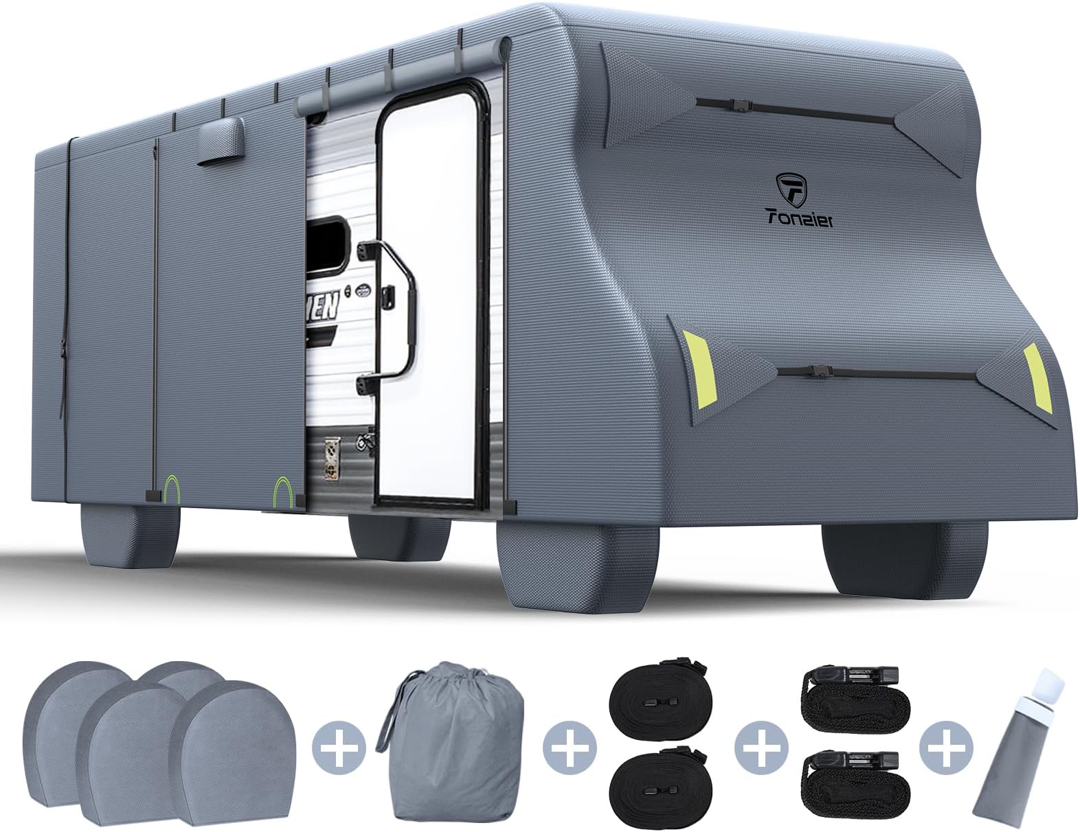 Amazon.com: RVMasking Waterproof 600D Top Class C RV Cover for 26'1"-29 ...