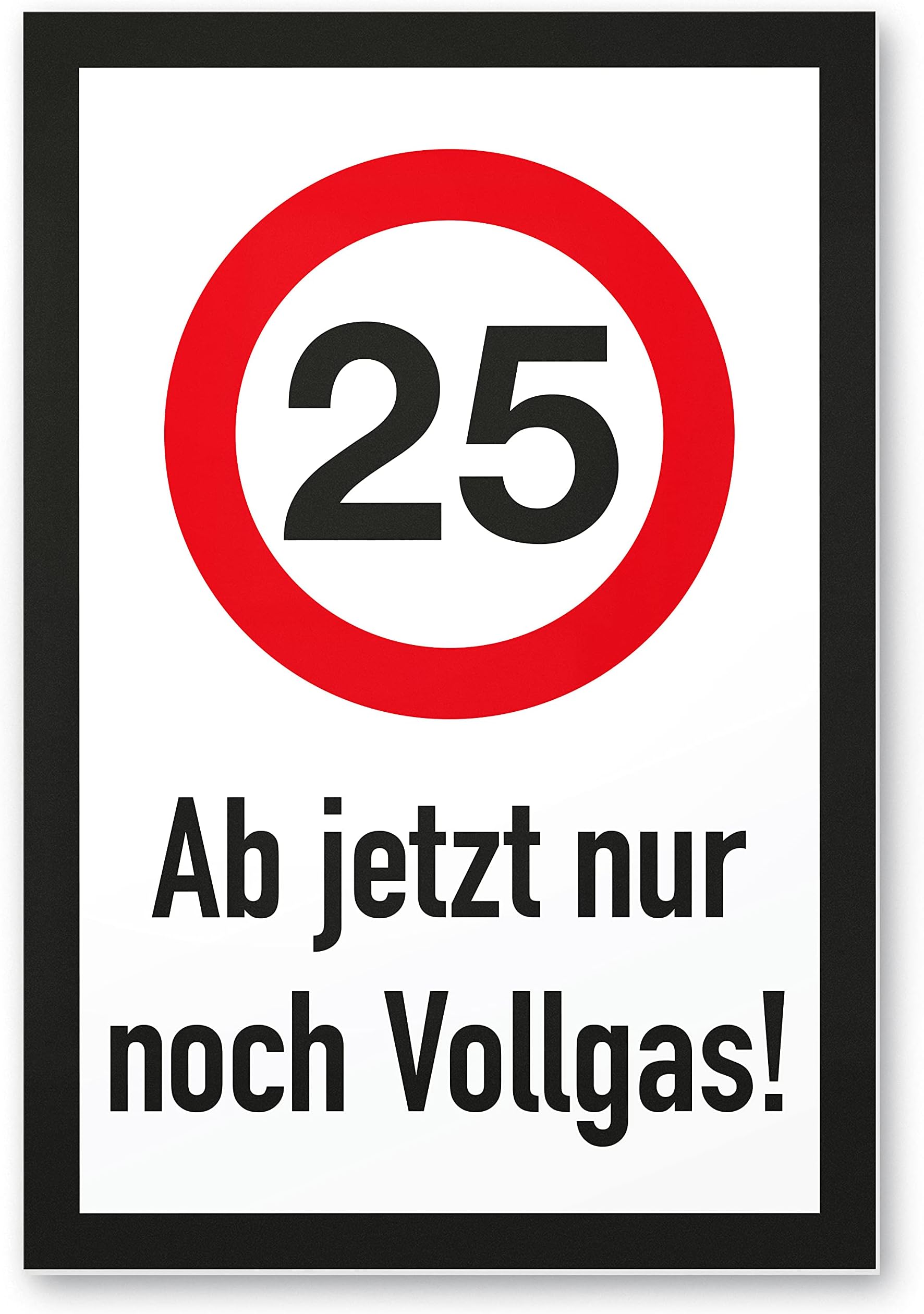 Amazon.de: DankeDir! 25. Geburtstag Schild 20 x 20 cm Geschenk 25 ...