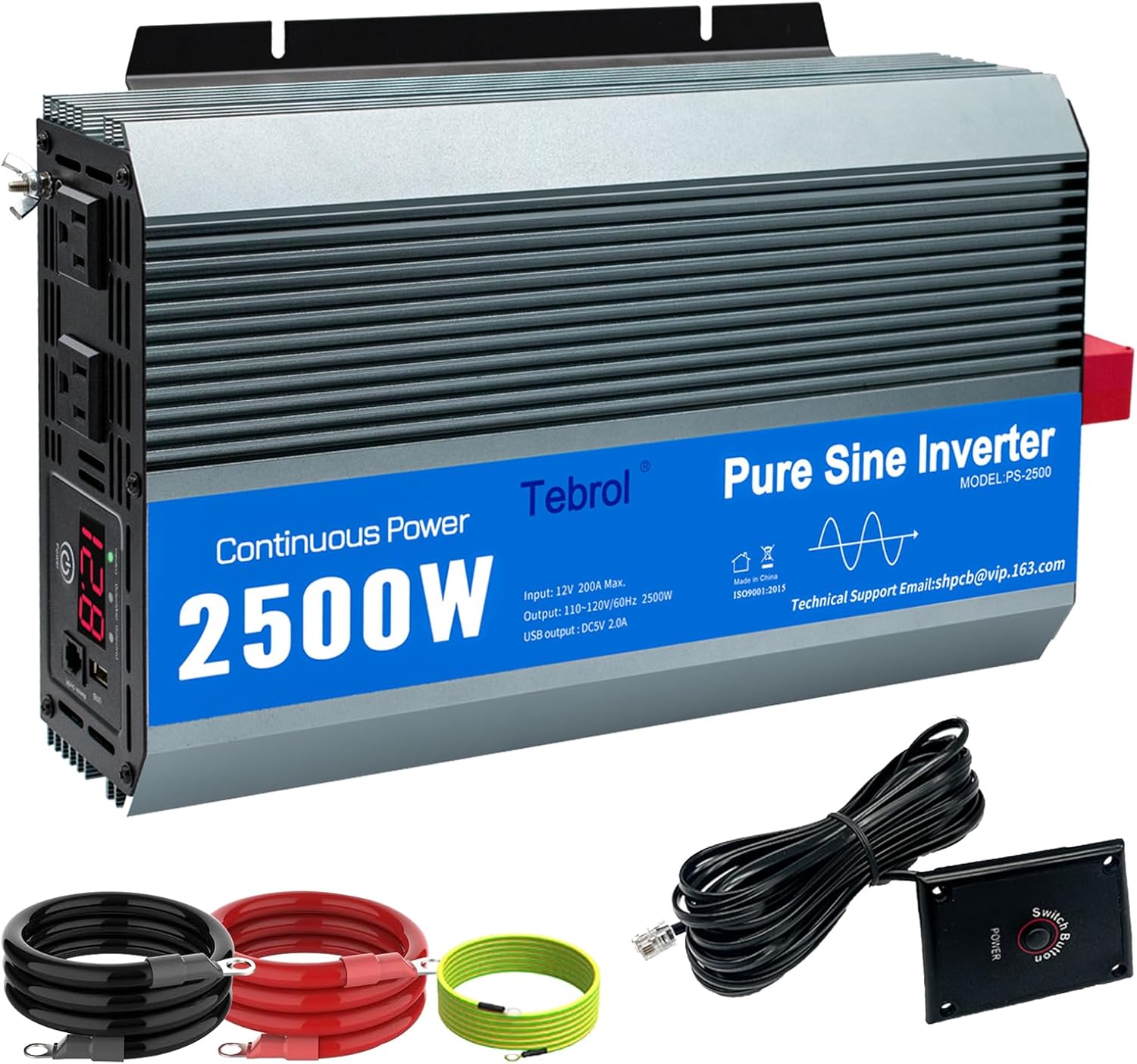 Amazon.com: TVNIKD 2500 Watt Inverter Pure Sine Wave RV Truck Solar ...