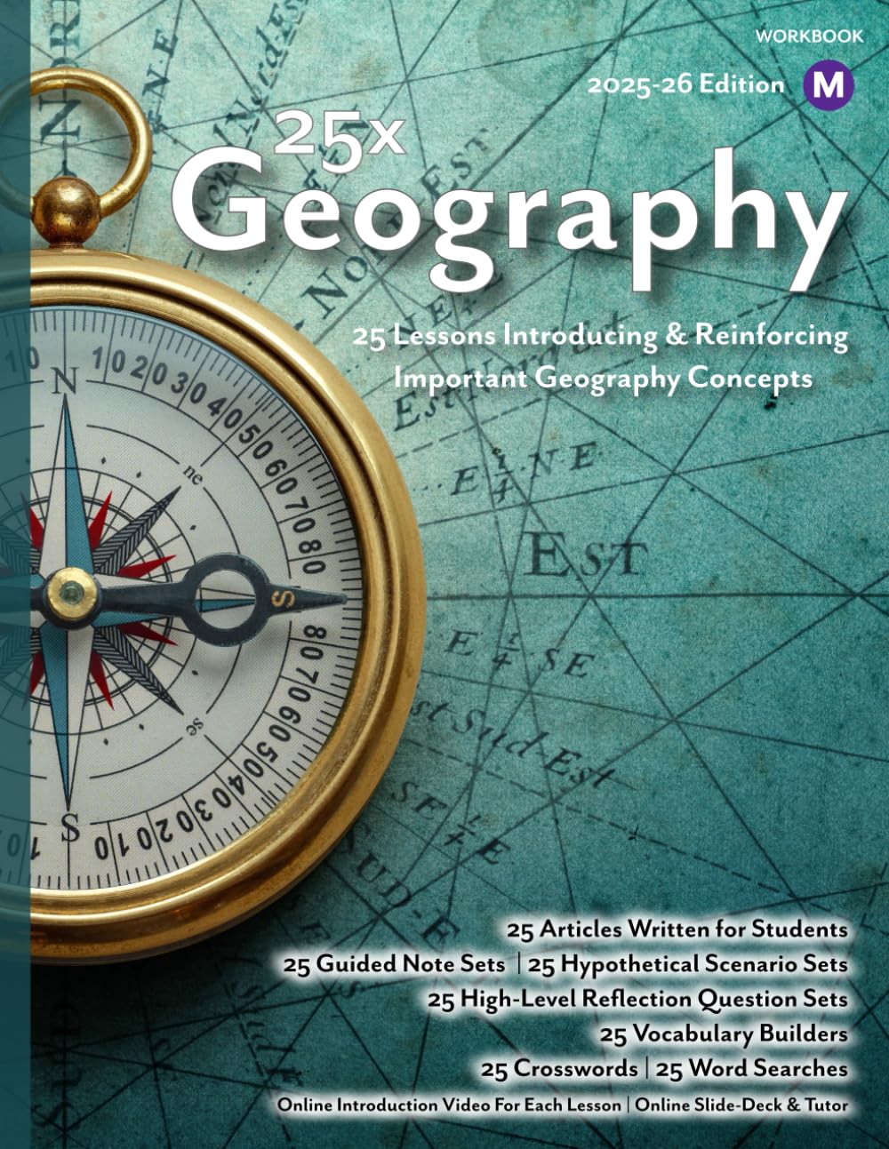 25x: Geography - CLASSROOM WORKBOOK ONLY - NO ANSWER KEY: 25 Articles ...