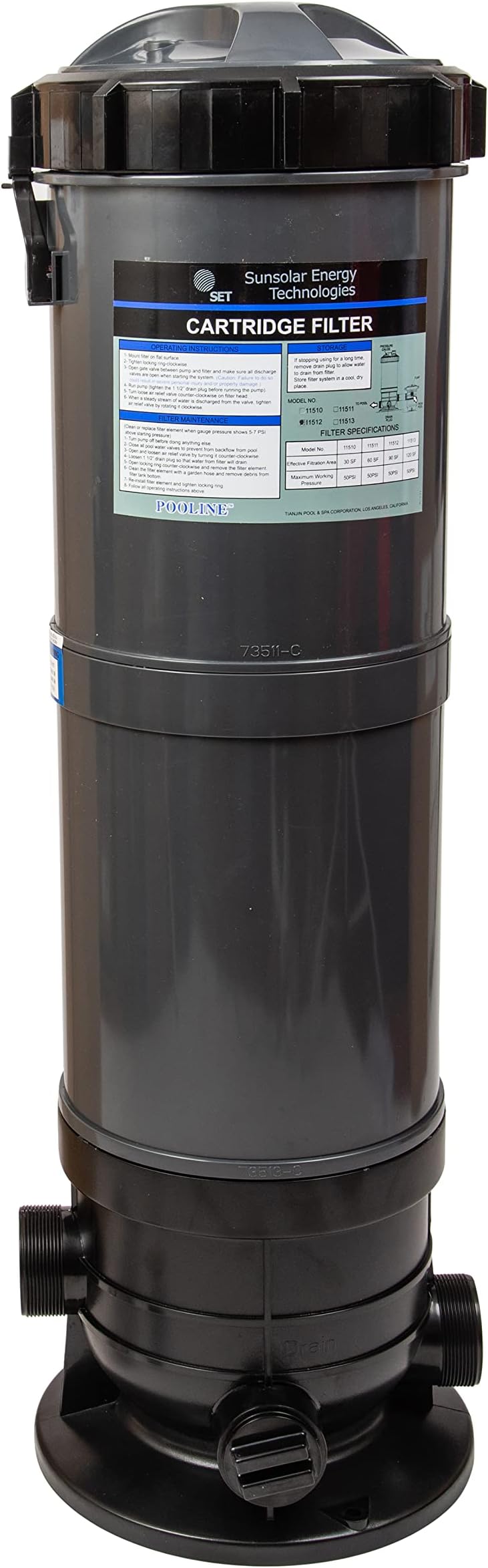 Amazon.com: Hayward CX400BA Filter Head Cover with Check Valve and ...