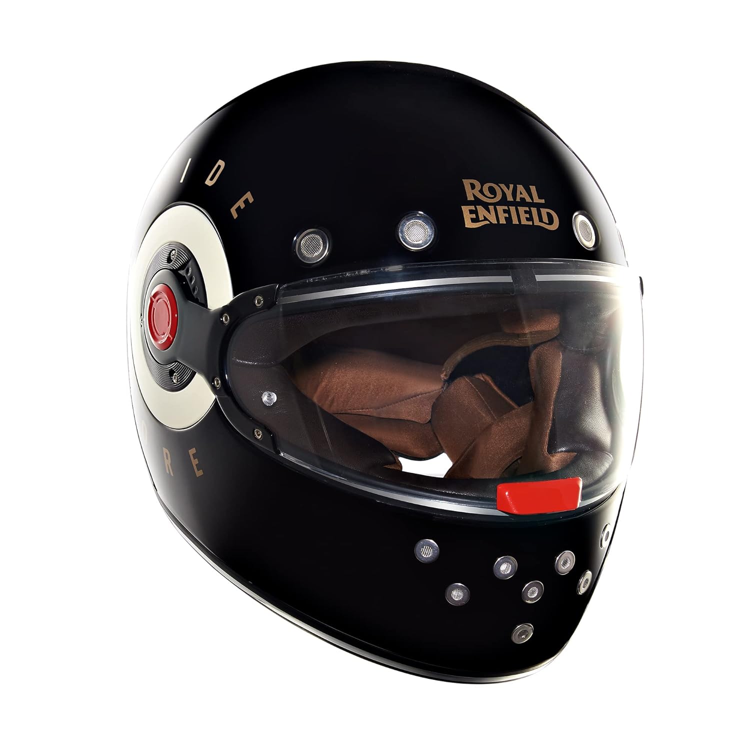 Royal Enfield NH44 Full Face Helmet with Clear Visor Gloss Black, Size ...