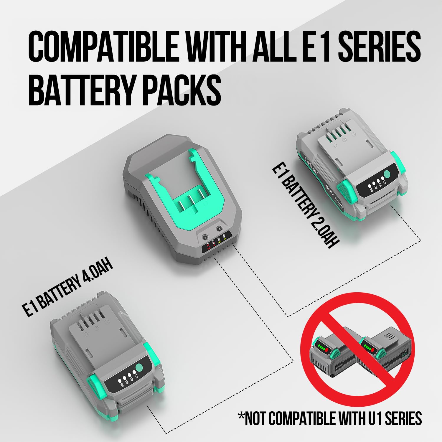Litheli 20v 4.0ah Battery Compatibility LiTHELi 20V 2.0AH Lithiu Ion ...