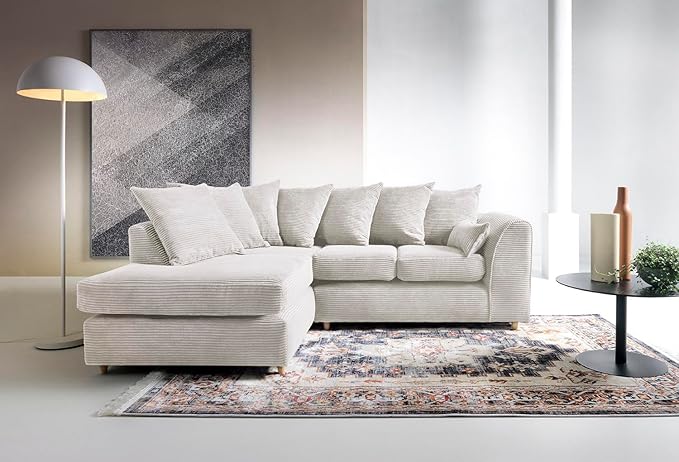 Abakus Direct Left Hand Corner Sofas for Living Room - Stylish Jumbo L ...