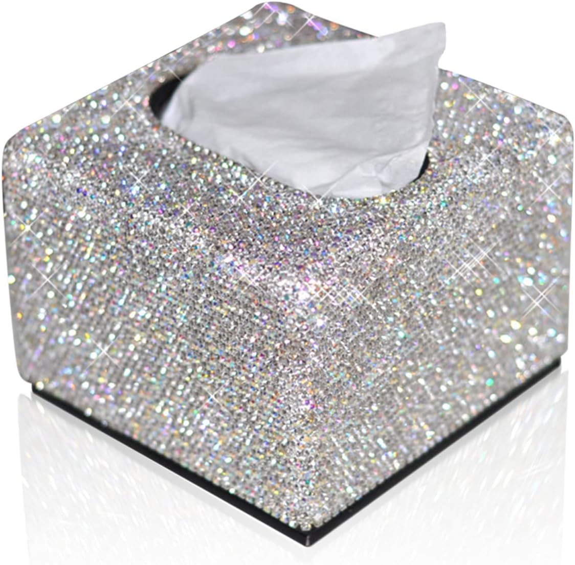 Amazon.com: Handmade Bling Rhinestones Tissue Box Holder Napkin Box ...
