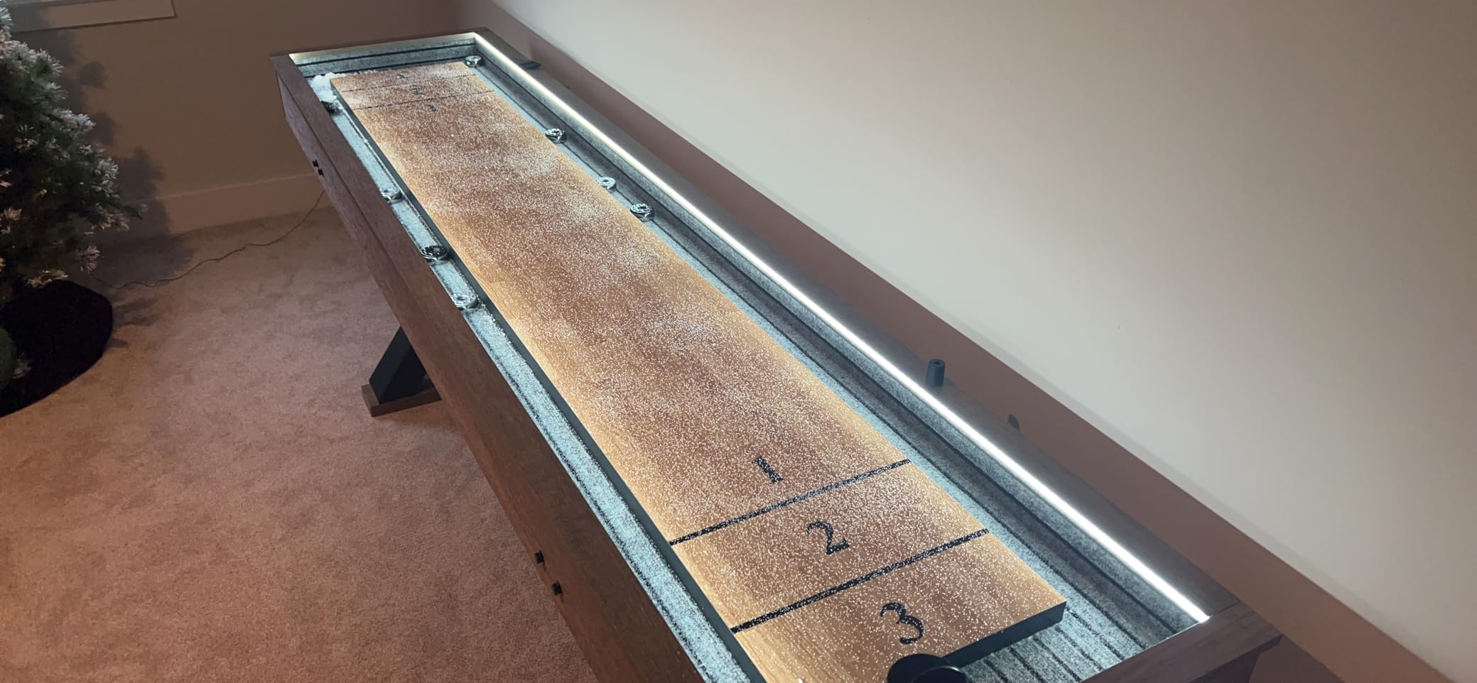 $19/mo - Finance American Legend Kirkwood 9’ LED Light Up Shuffleboard ...