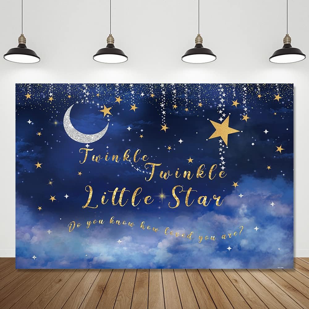 Amazon.com : Crefelimas Twinkle Twinkle Little Star Backdrop for ...