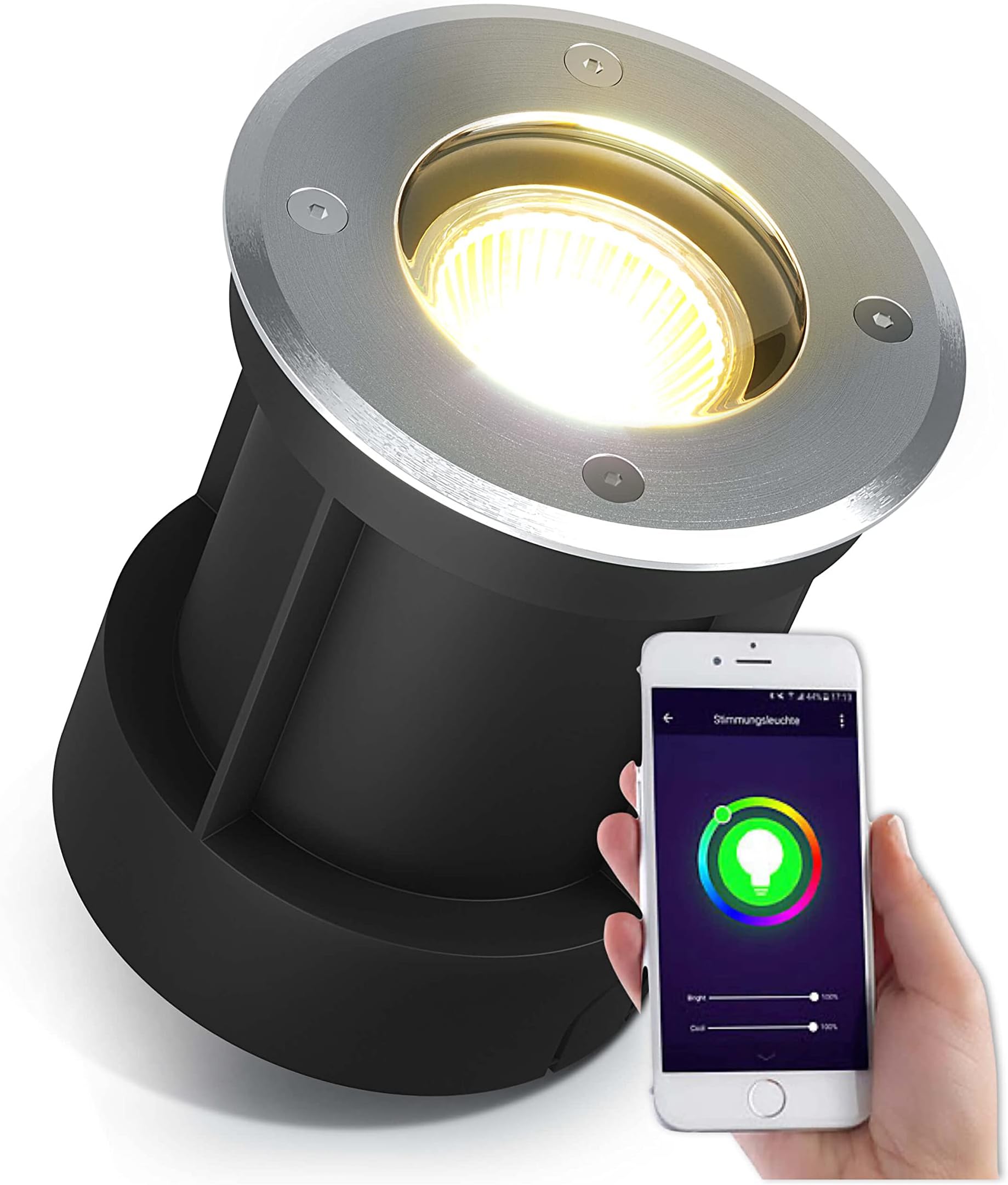LeuchtenDirekt LED Deckenleuchte, Skyler 390, RGB, 24W 1650lm ...