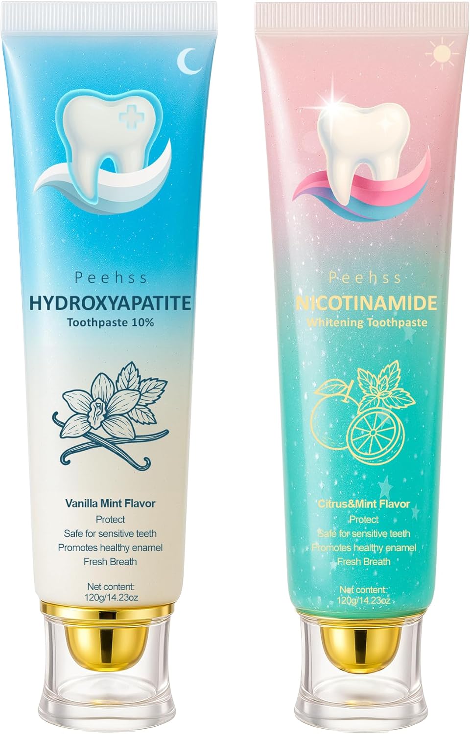 Amazon.com : Hydroxyapatite Toothpaste 10% + Niacinamide Whitening ...