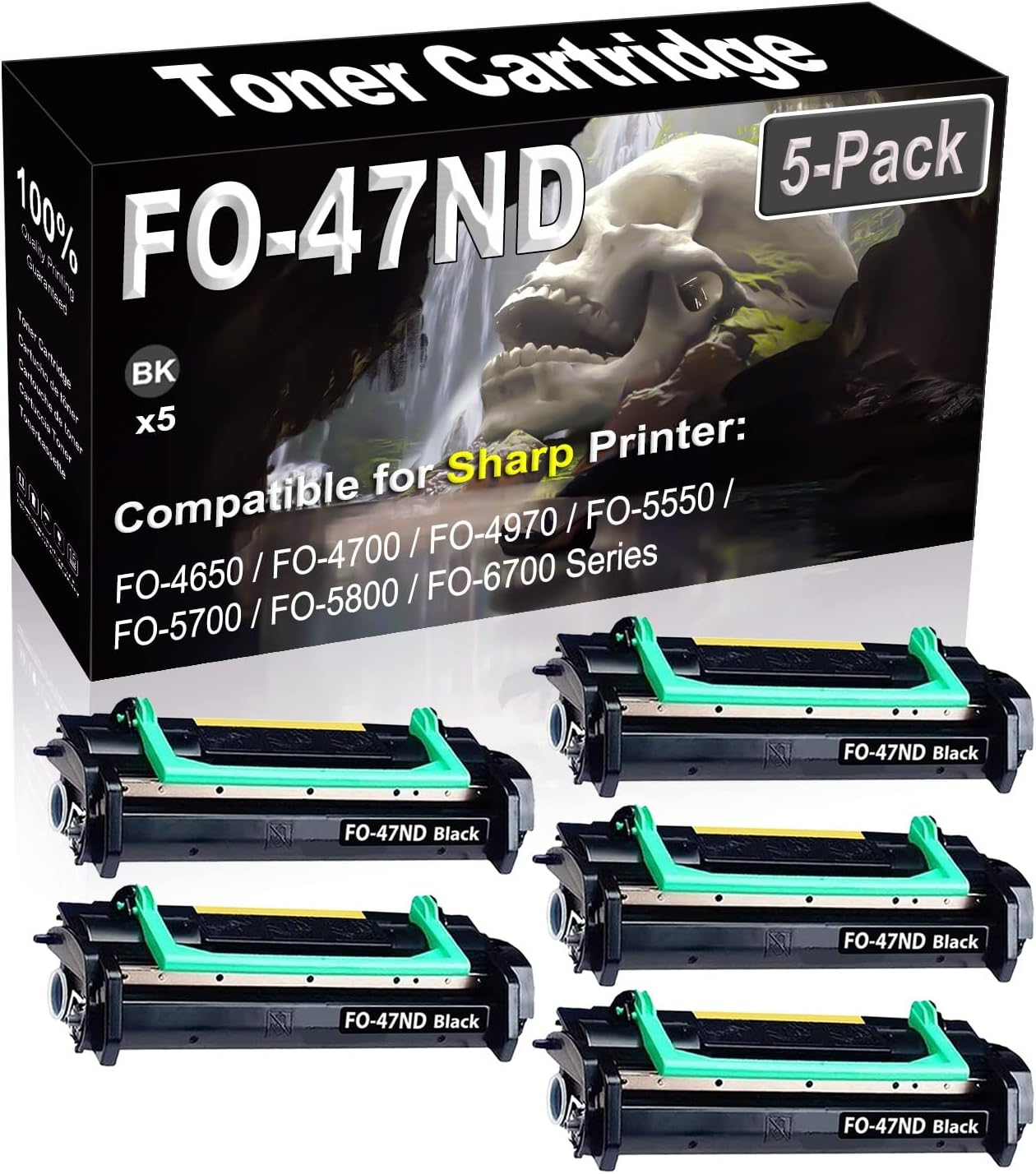 Amazon.com: SINIYA 5-Pack Compatible High Capacity FO-47ND FO47ND ...