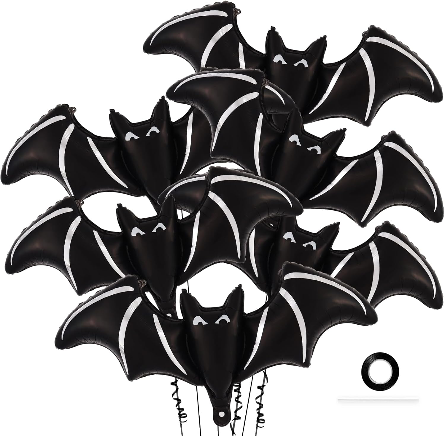 Amazon.com: 6 Pcs Giant Black Bat Balloons - 48 Inch Foil Balloons for ...
