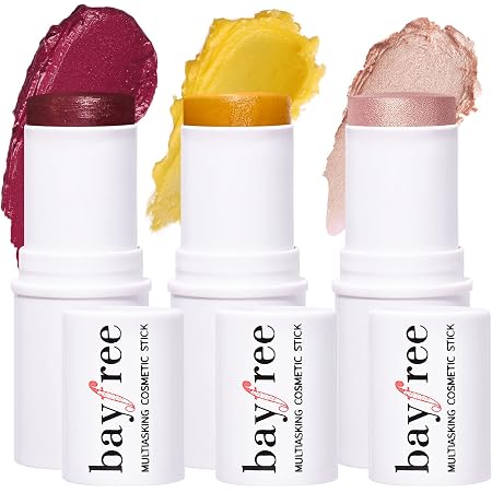 Amazon.com : KIMUSE Cosmetics Multi Stick Trio, Cream Blush Stick ...
