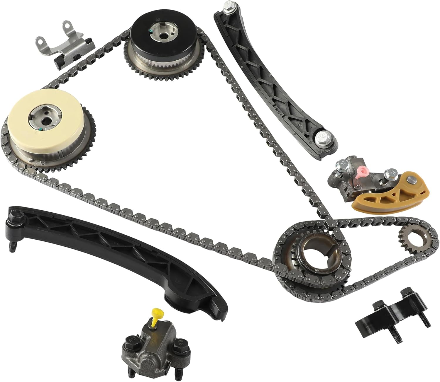 Amazon.com: 9-0918s Timing Chain Kit W/VVT Sprocket Cam Chain Tensioner ...