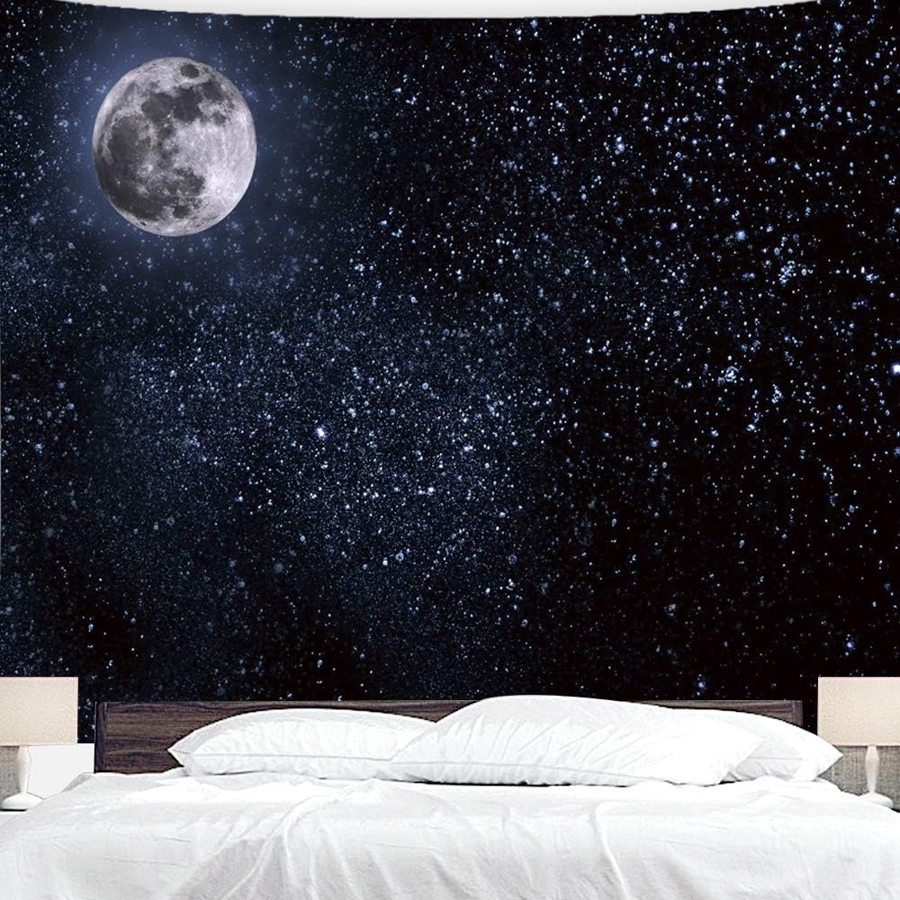 Amazon.com: Imirell Night Sky Stars Tapestry 59Wx51H Inch Wall Hanging ...