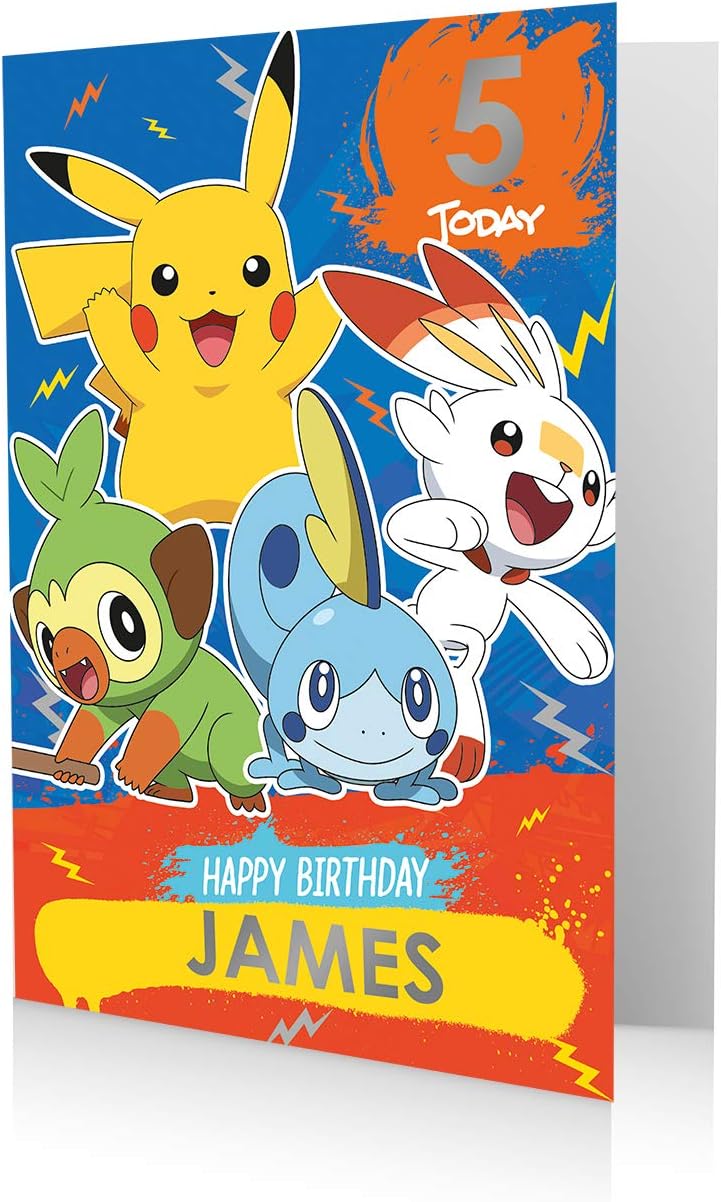 Danilo Promotions Official Pokemon Birthday Card, Sticker Sheet ...