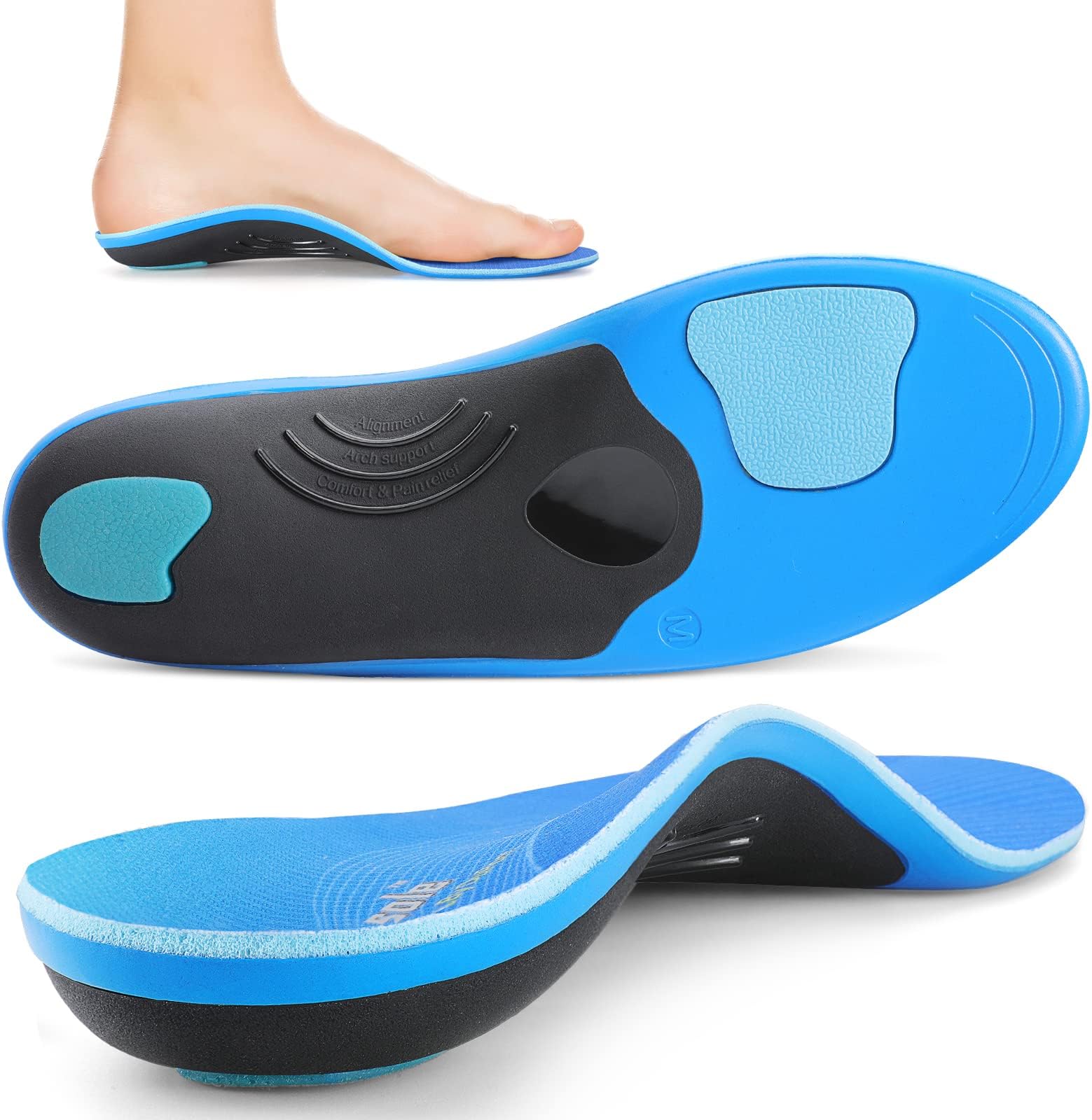 Amazon.com: DonJoy Arch Rival Orthotic Inserts, 1 Pair, Size E (Shoe ...
