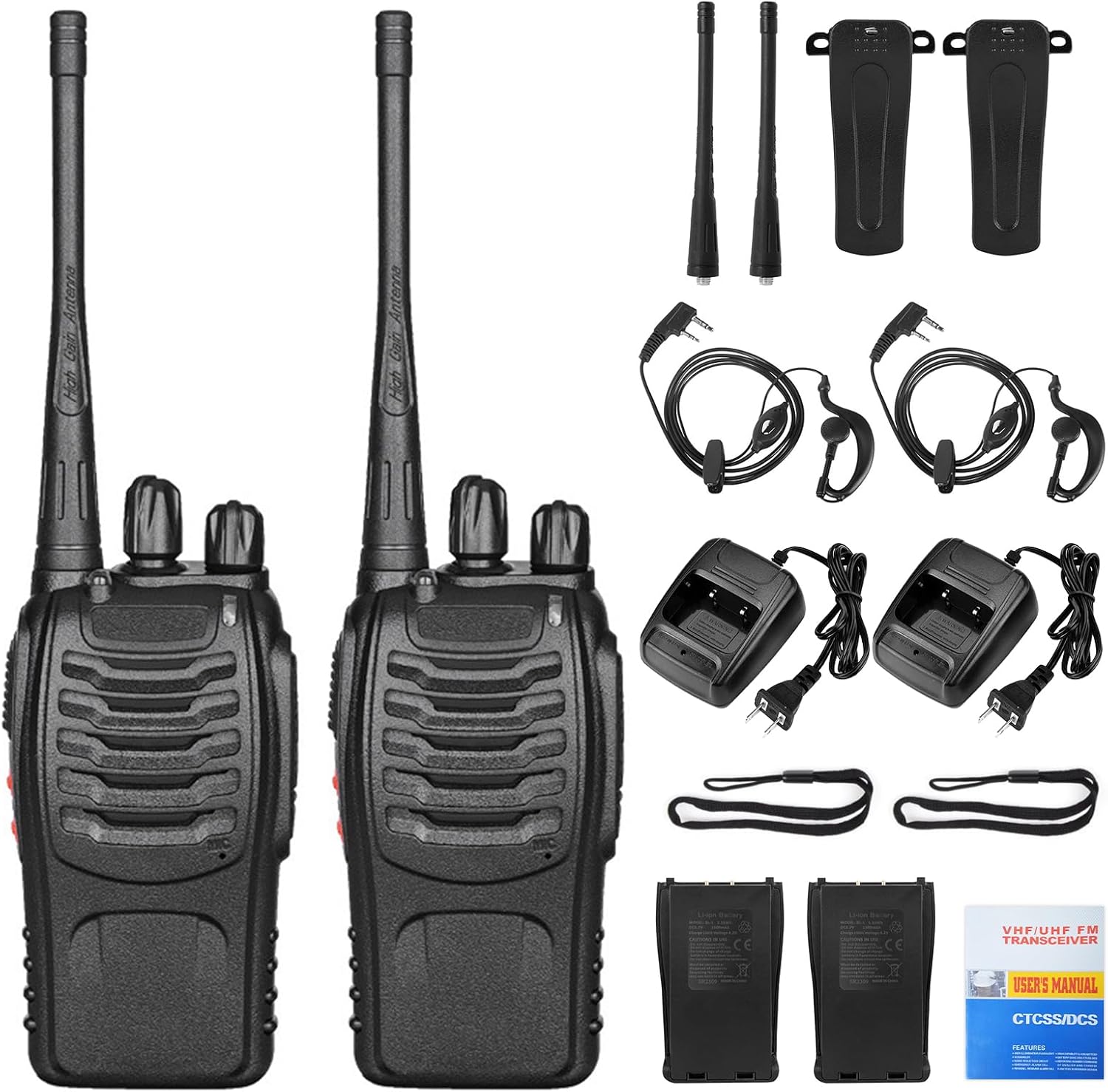 Radios de Comunicación Inalámbricos 888s 16 Channel 3KM Largo Alcance ...