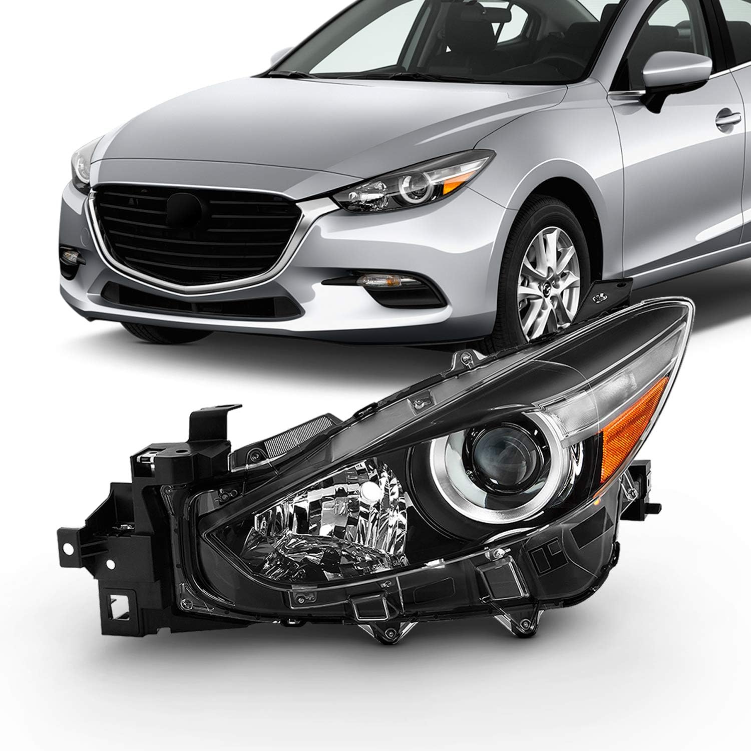 Amazon.com: AKKON - Fits 2017 2018 Mazda 3 Sedan Hatchback Model ...