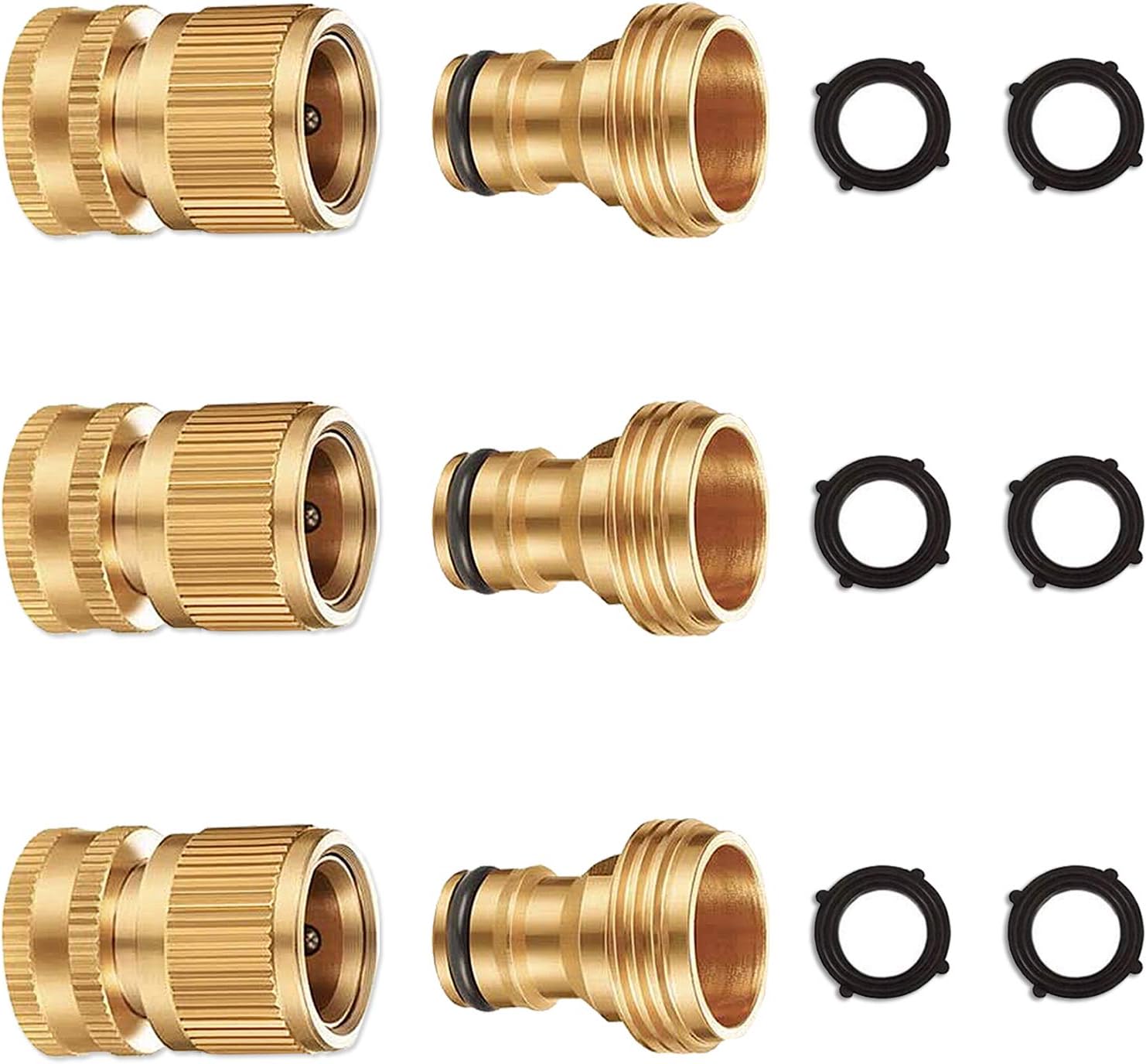 Amazon.com: Garden Hose Quick Connect, Quick Connect Hose Fittings ...