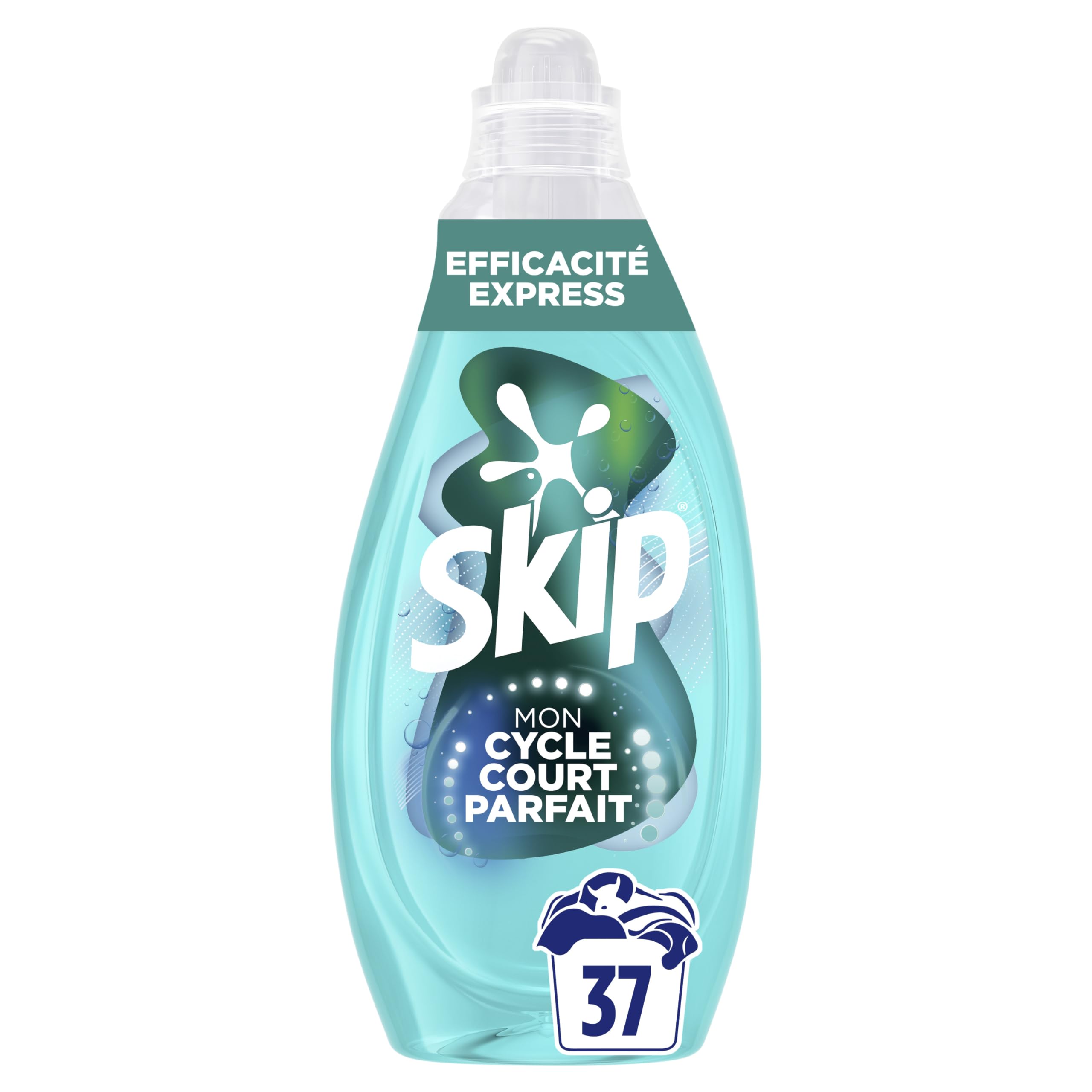 Skip Lessive liquide Mon Cycle Court Parfait Efficacité Express - 37 ...