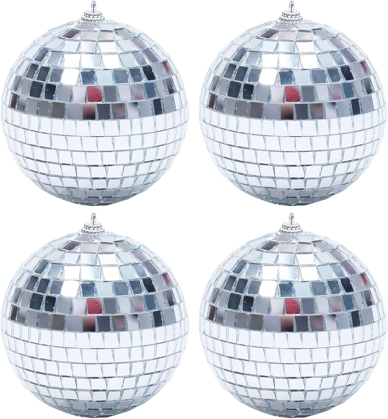 Amazon.com - 4 Packs 6" Glass Disco Ball DJ Dance Home Party Club Stage ...
