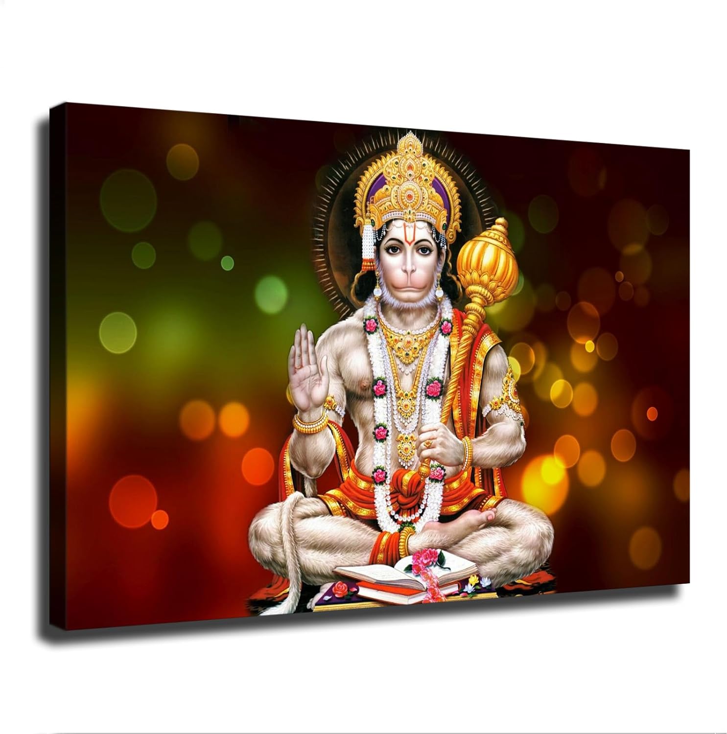 Amazon.com: VAKUUM Meditation Hanuman Hindu Monkey Poster Canvas ...