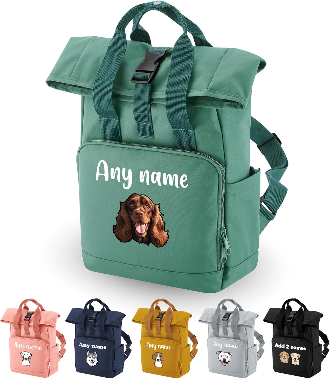 Spoilt Rotten Pets Any Breed Dog Rucksack Backpack Custom Personalised ...