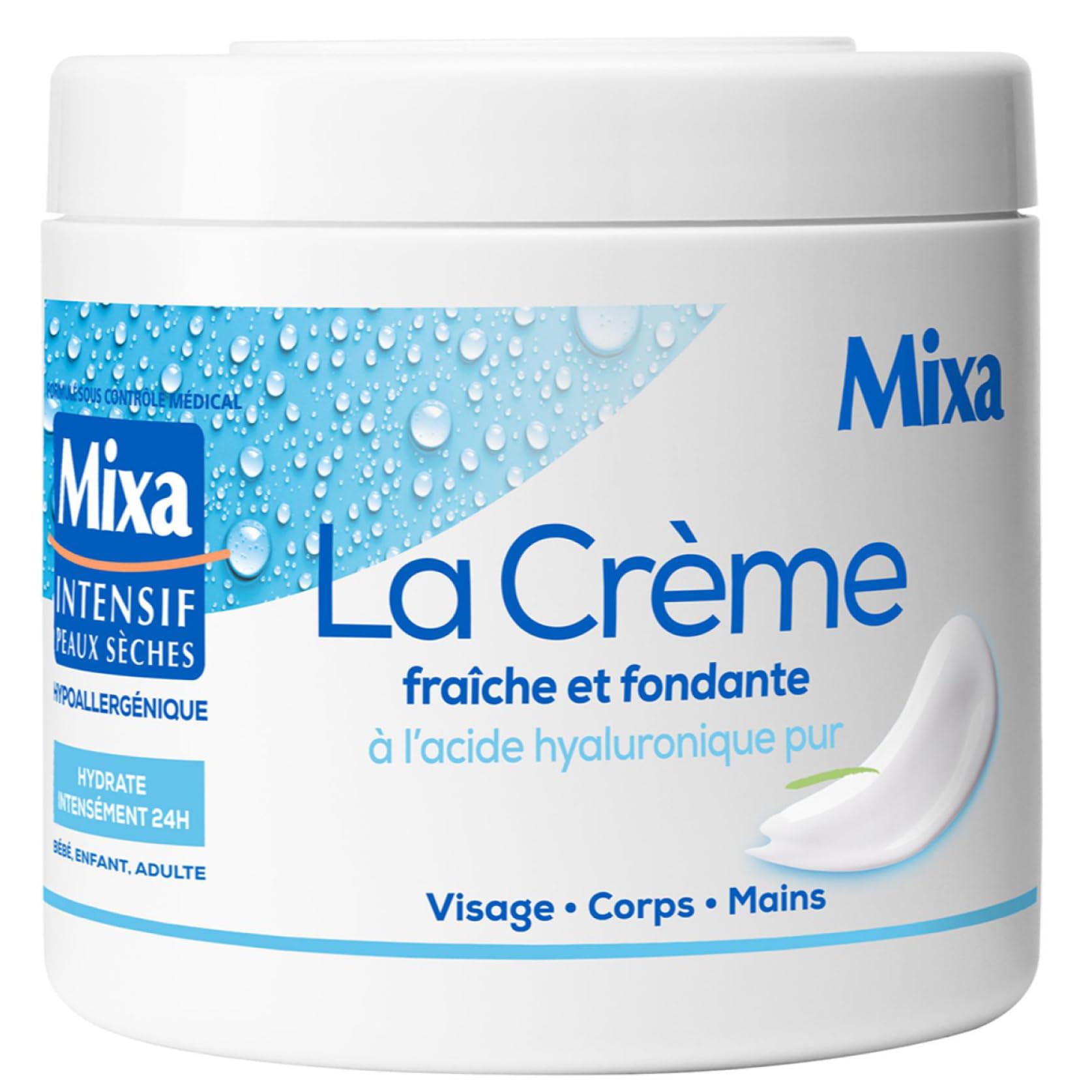 Mixa Intensif Peaux Sèches - La Crème Fraîche et Fondante à l’Acide ...