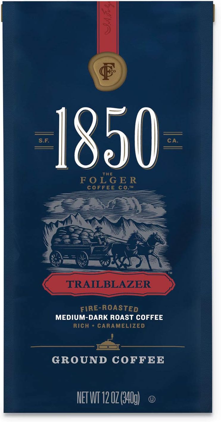Amazon.com : 1850 Lantern Glow Light Roast Ground Coffee, Fraction Pack ...