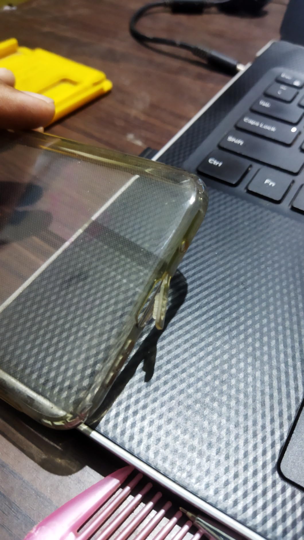 YOFO Silicone Transparent Back Cover with Camera Protection with Anti ...