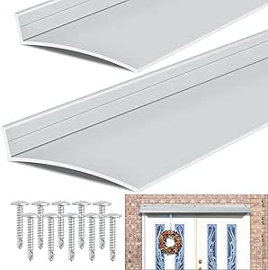 Amazon.com: Door Rain Drip Guard, 40 Inch Anodized Aluminum Door Drip ...