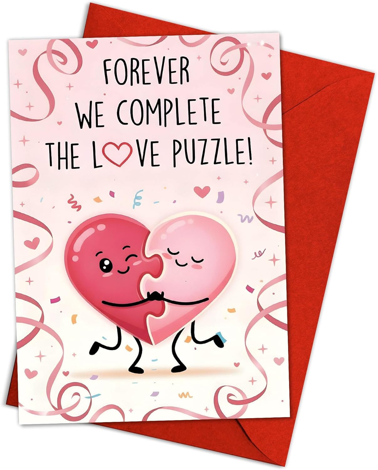 Amazon.com : Forever We Complete the Love Puzzle – Cute and Funny ...