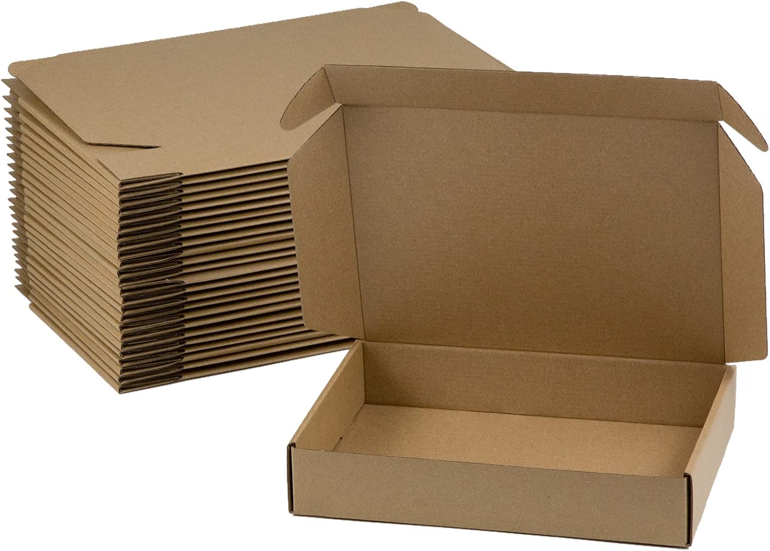 Amazon.com: Sodissa 11x8x2 Inches Shipping Boxes Pack of 25, Brown ...