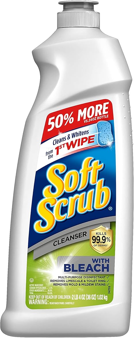 Soft Scrub with Bleach, 36 Fluid Ounce by Soft Scrub : Amazon.es: Salud ...