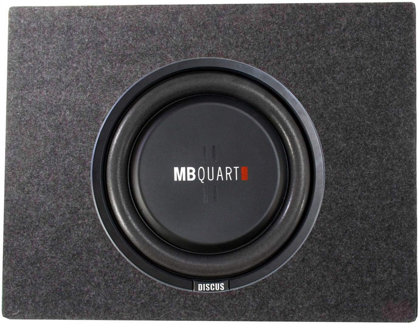 MB Quart 400 Watt 12 Inch Shallow Subwoofer + Q Power Slim Sub Car Box ...