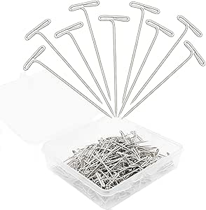 Amazon.com: 200 Pcs T Pins Wig for Mannequin Head,Straight Pin ...