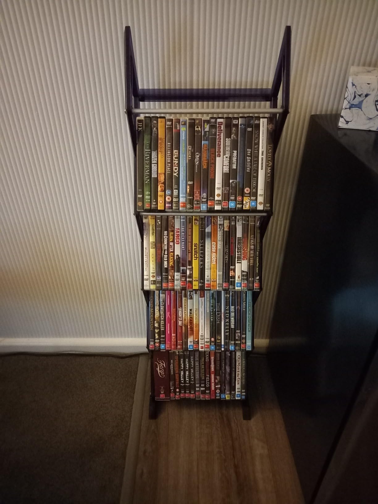 Atlantic Mitsu 5-Tier Portable Media Storage Rack – Holds 130 CD; or 90 ...