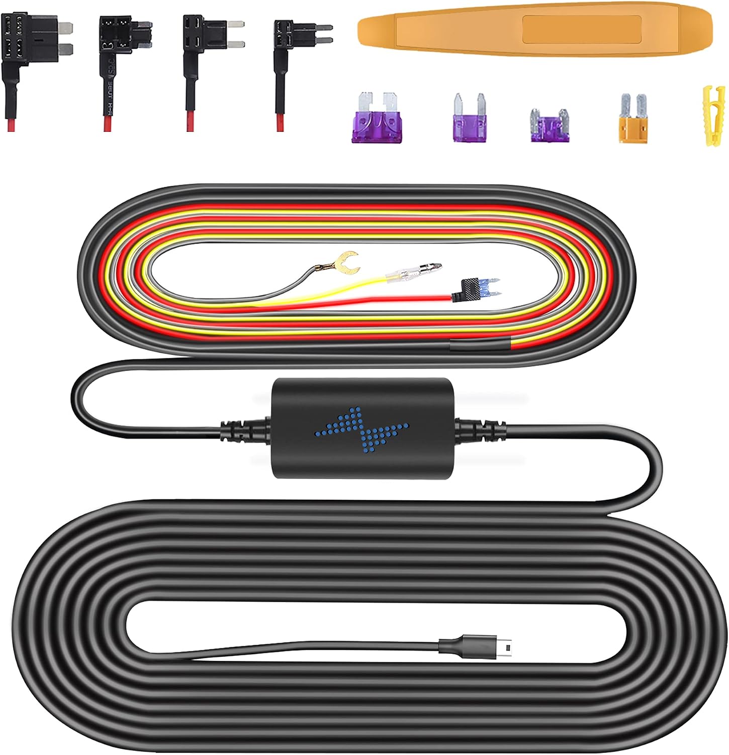Amazon.com: Type C Dash Cam Hardwire Kit, 12-28V to DC 5V / 2A Hardwire ...