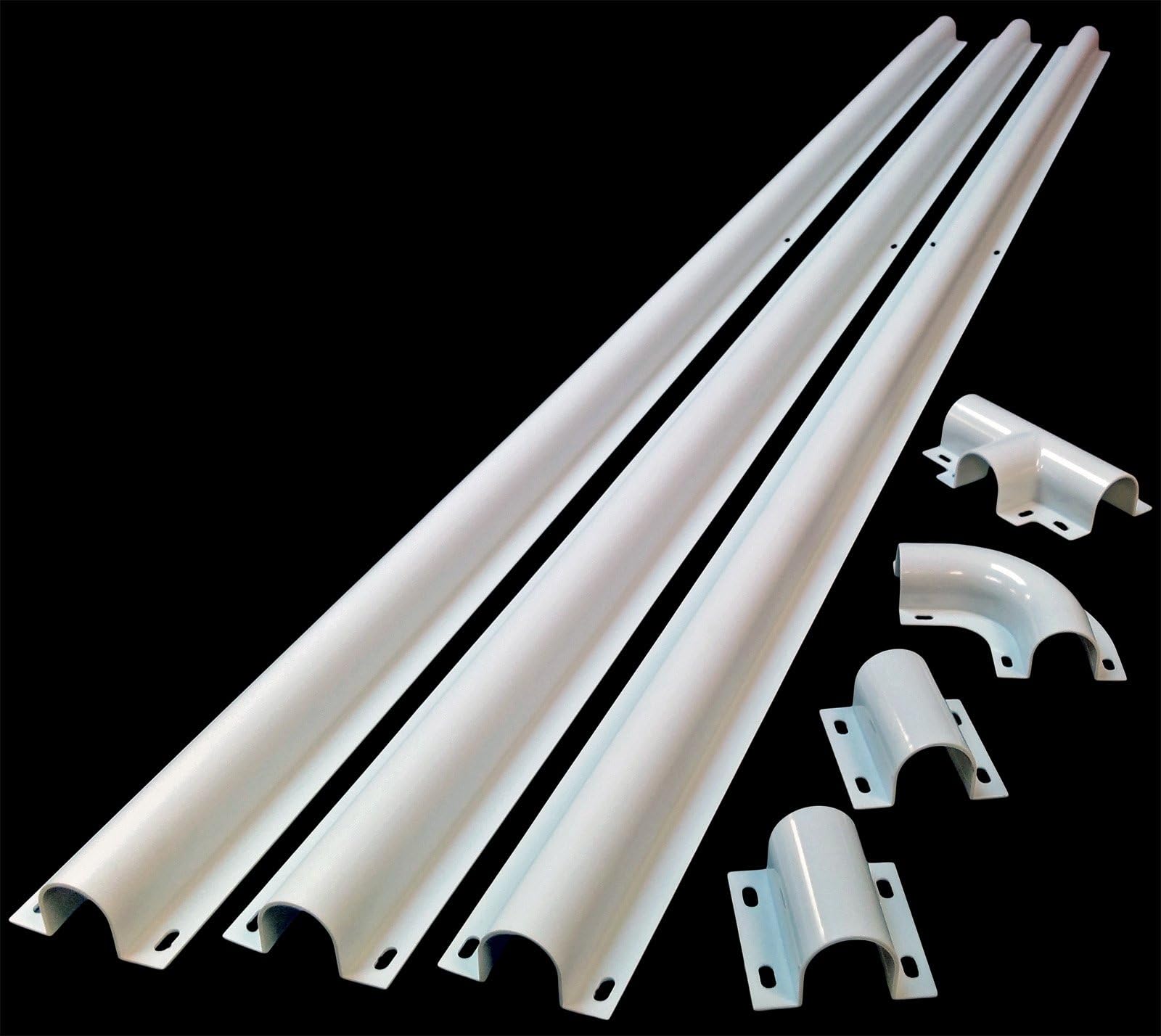 Amazon.com: Electriduct 1" Plastic Flanged Wire Guard Cable Raceway ...