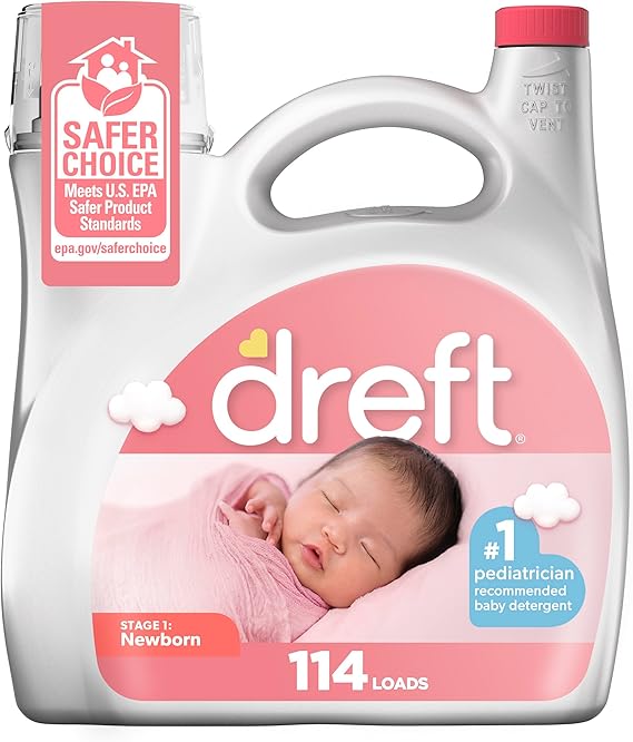 Amazon.com: Dreft Stage 1 Newborn Baby Liquid Laundry Detergent, Gentle ...