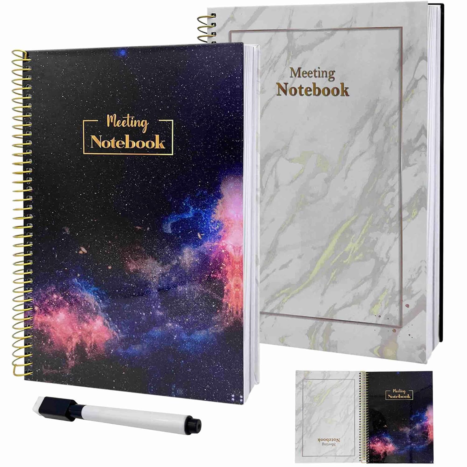 Planner, Two-piece Notebooks For Work, Spiral Notebook 8.5 x 11 hard ...