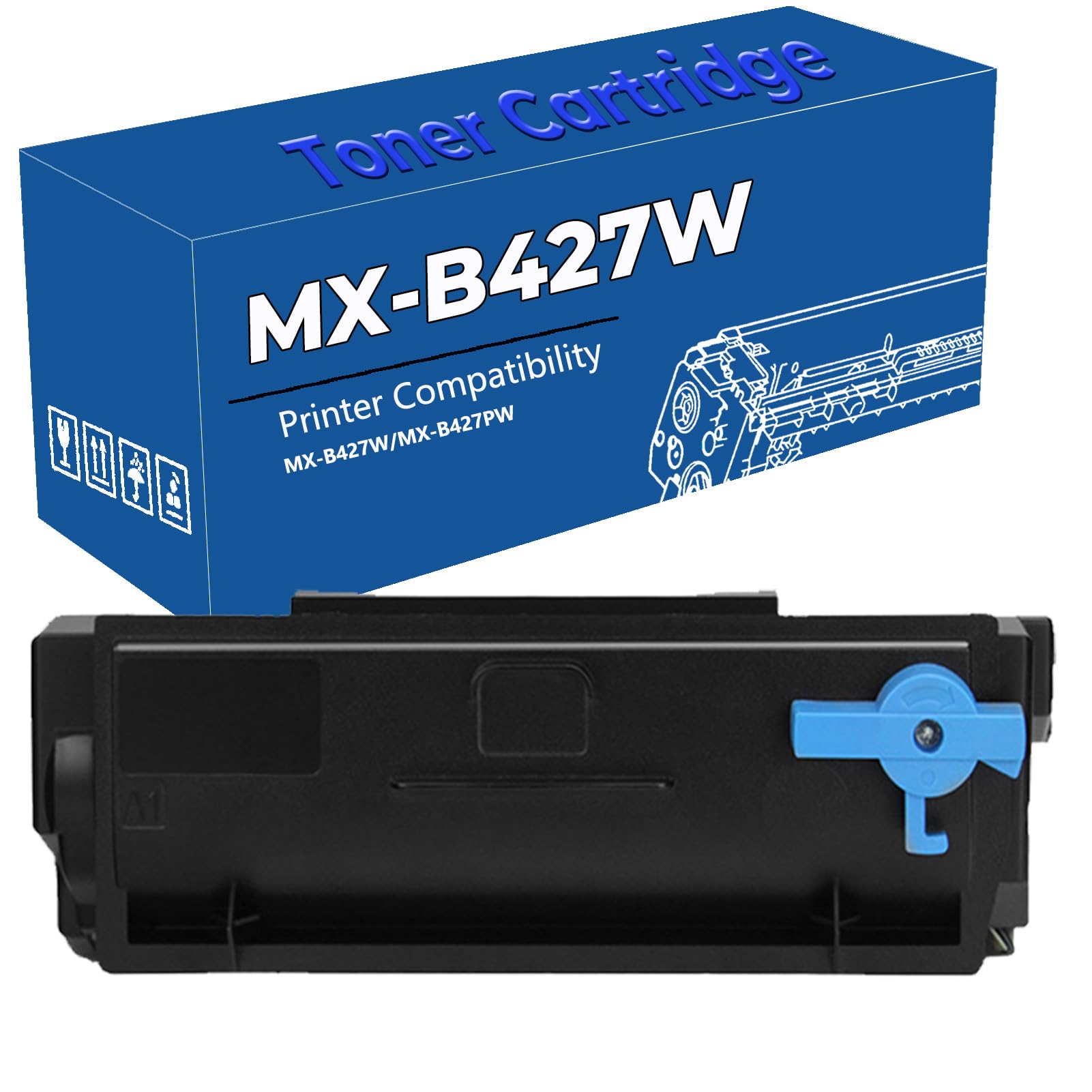 Amazon.com: TFDGSA MX-B427W Toner Cartridge Replacement for Sharp MX ...