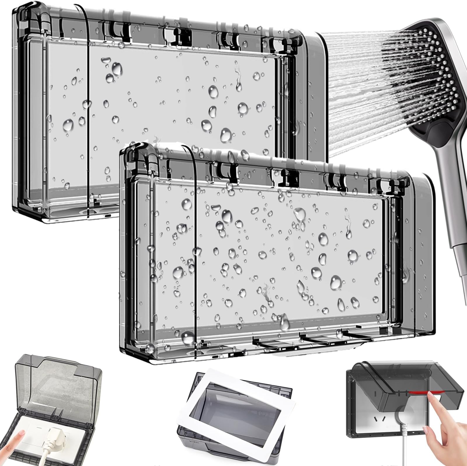 TayMac MM410C - Cubierta de toma de corriente eléctrica de 1 banda ...