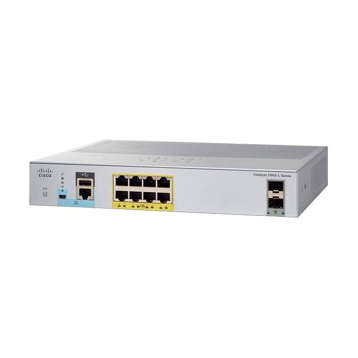 Buy Cisco Catalyst 2960CX-8PC-L Network Switch, 8 Gigabit Ethernet ...