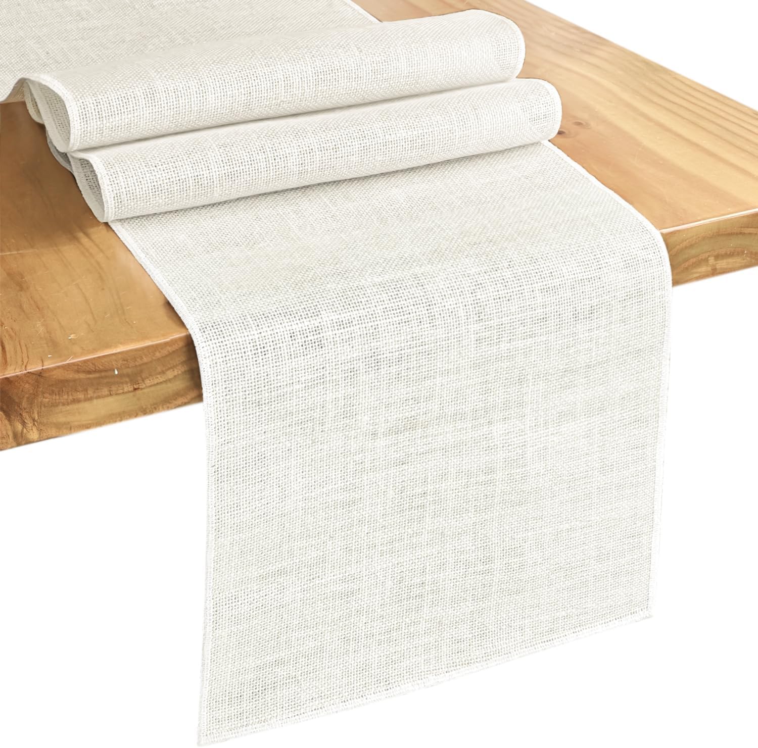 Amazon.com: Letjolt Burlap Table Runner 108 Inches Long Farmhouse Table ...