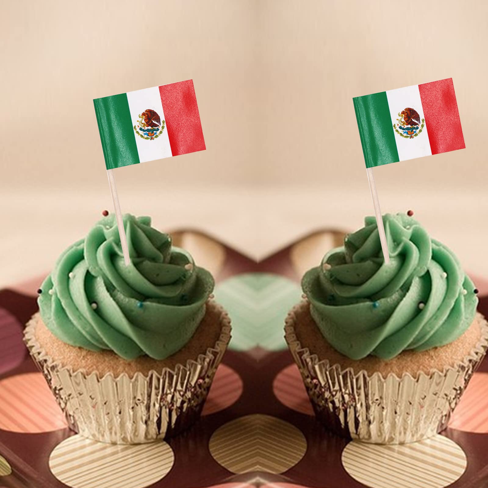 Mini Canada Flag Toothpick MAGICLULU 200-Piece Mexican Flag Cupcake ...