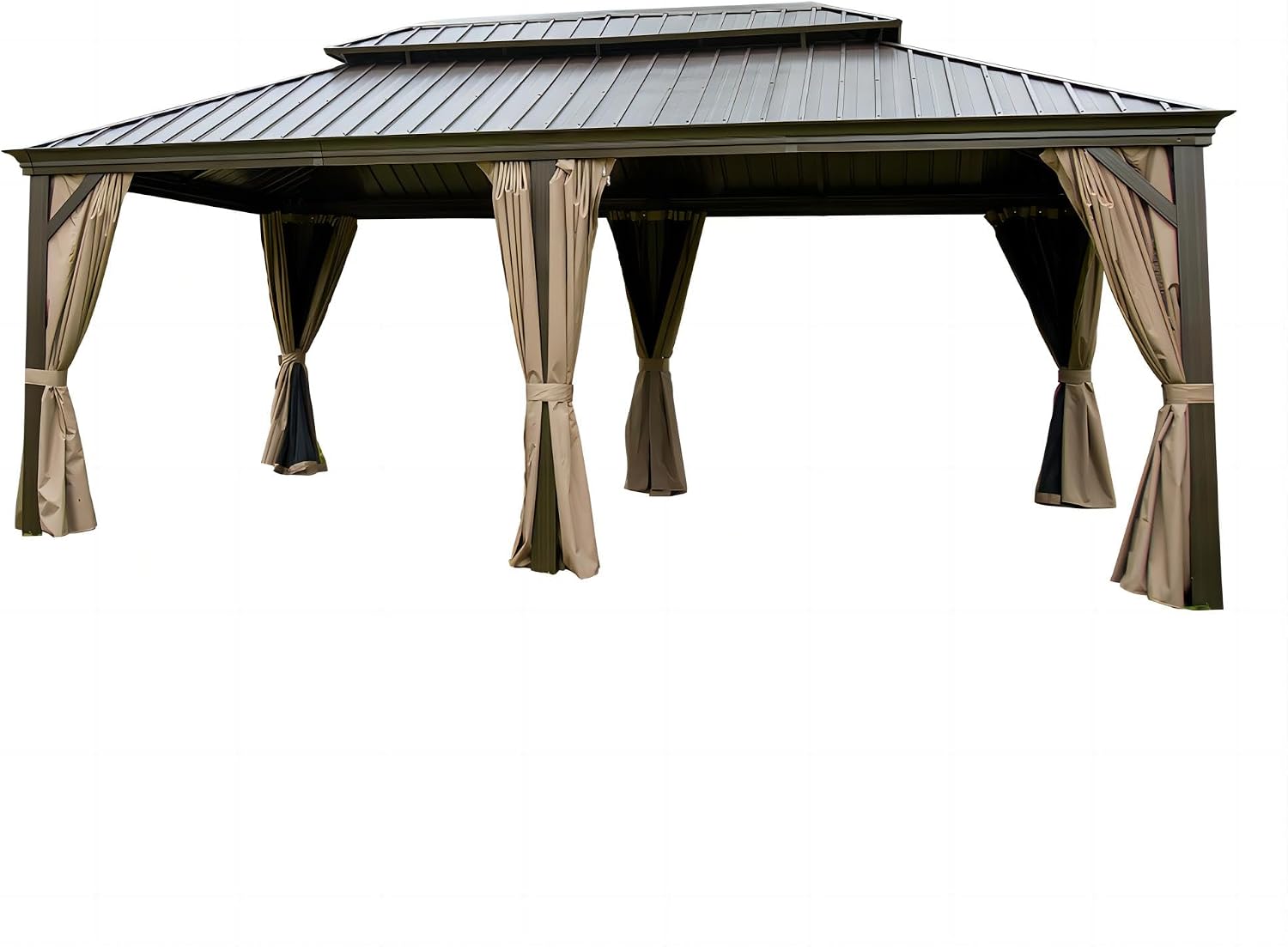 Amazon.com : NicBex Outdoor Gazebo Hardtop Patio Gazebo Screened Gazebo ...