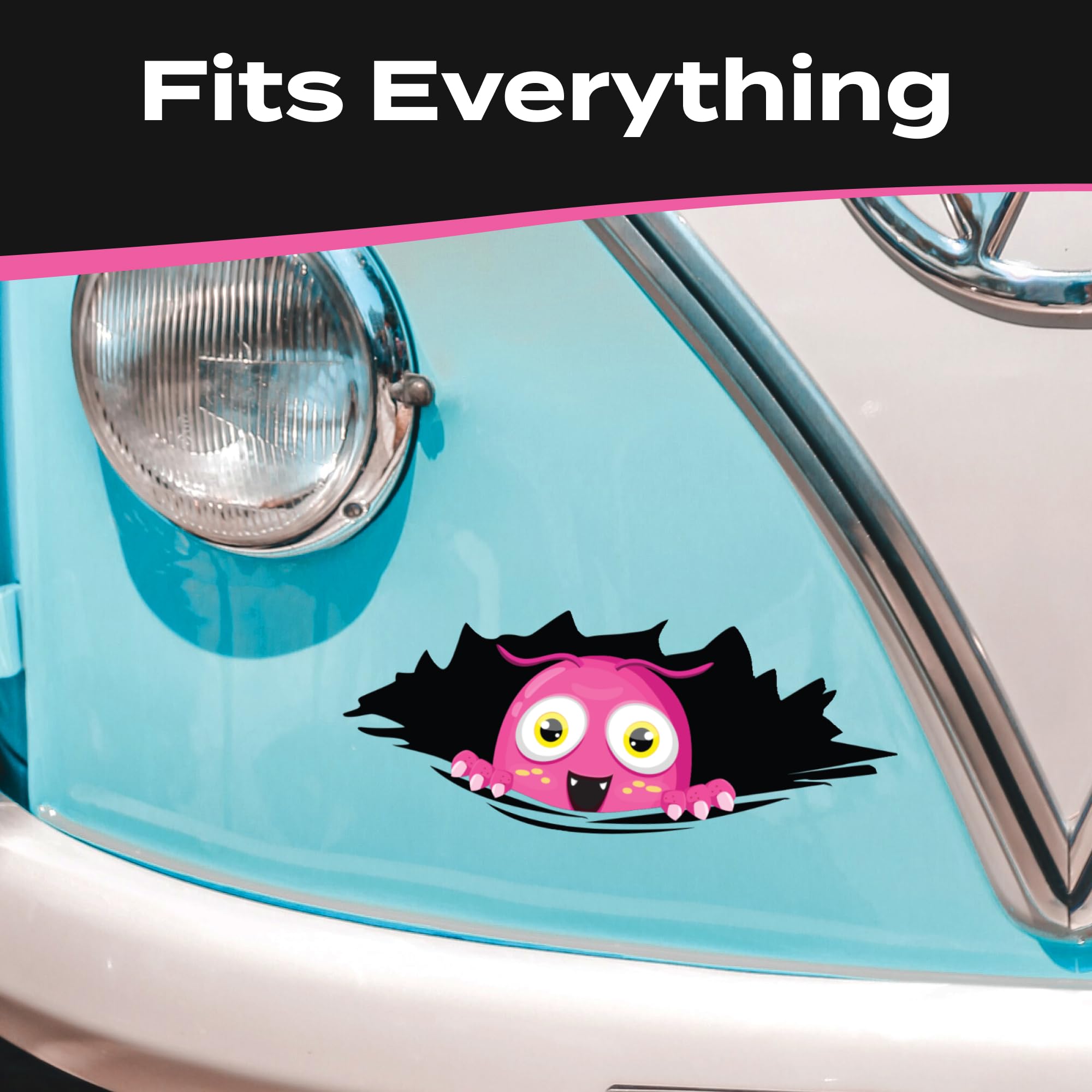 Snapklik.com : Stickios Car Decal - Peeking Monster Bumper Sticker For ...