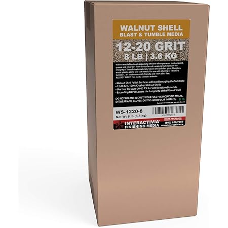 IMS Premium Ground Walnut Shells Grit Size 1840-5 lbs2.3 kg - Medium to ...