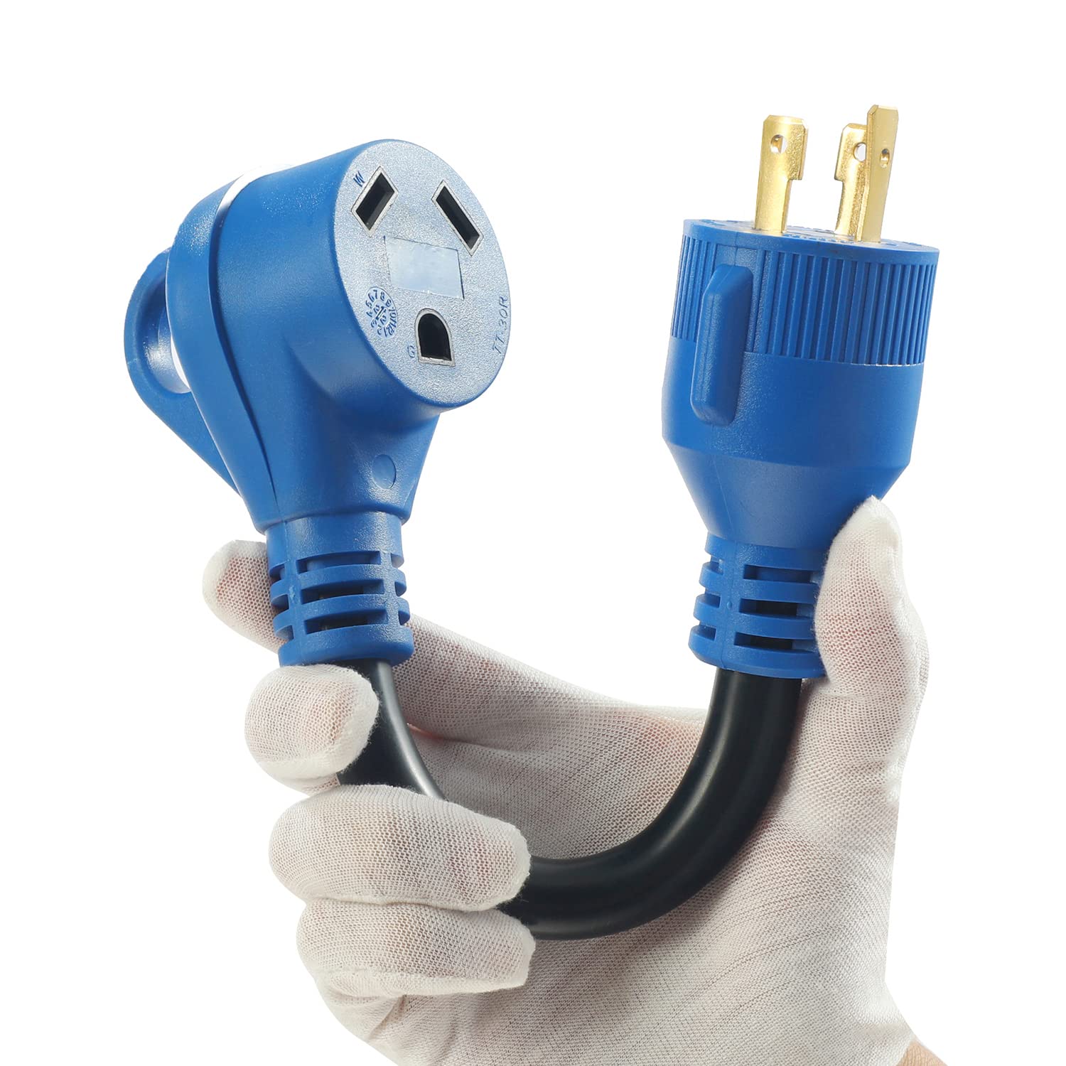 Amazon.com: RV Plug Adapter 3 Prong 30 Amp Generator to 30 Amp RV,NEMA ...